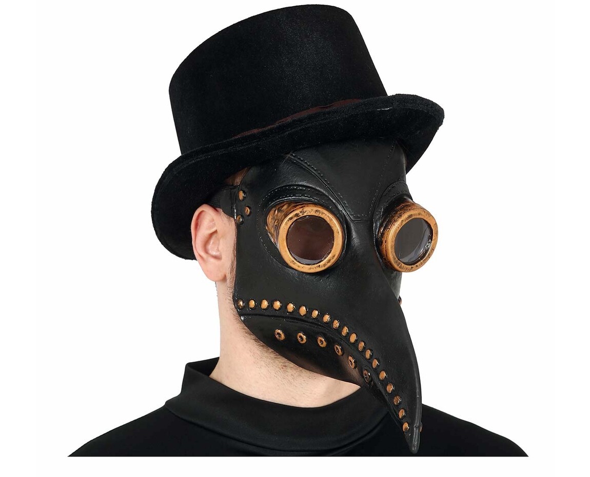 Zwart Masker Pest - Partywinkel