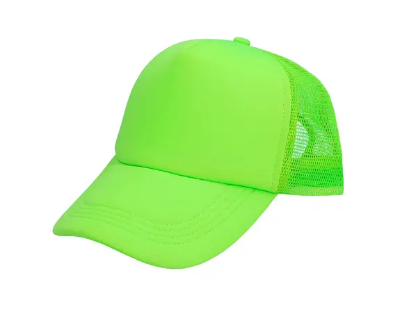 Neon Groene Pet Verstelbaar - Partywinkel