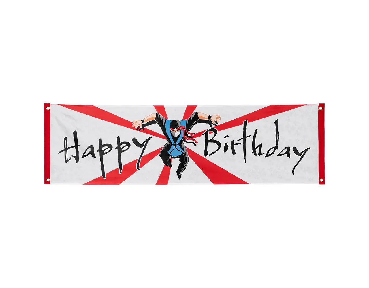 Ninja Banner Happy Birthday - Partywinkel