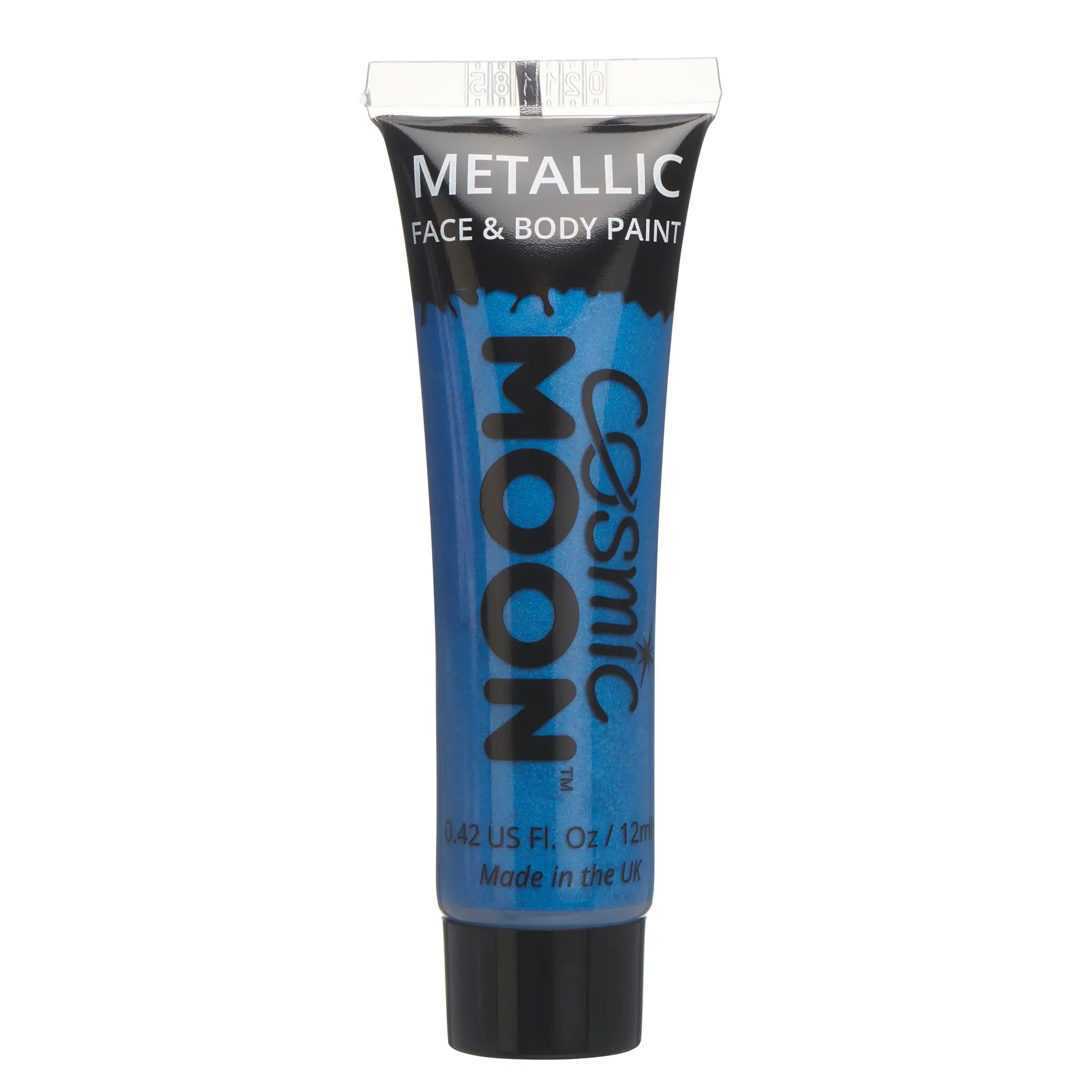 Cosmic Moon Metallic Face Paint Blue 12ml - Partywinkel