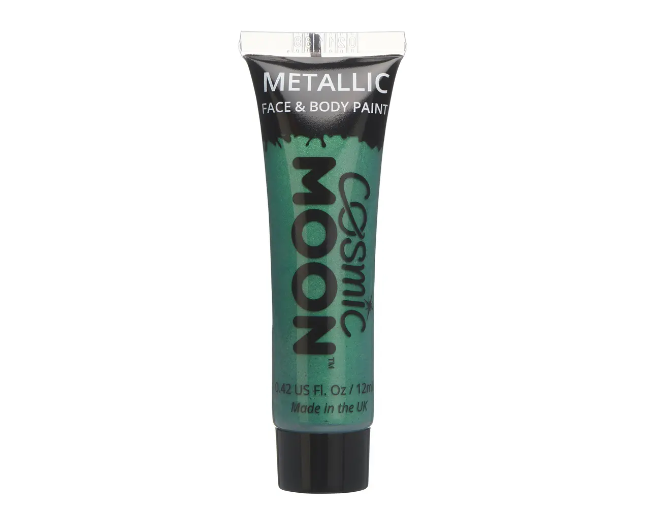 Cosmic Moon Metallic Face Paint Green 12ml - Partywinkel