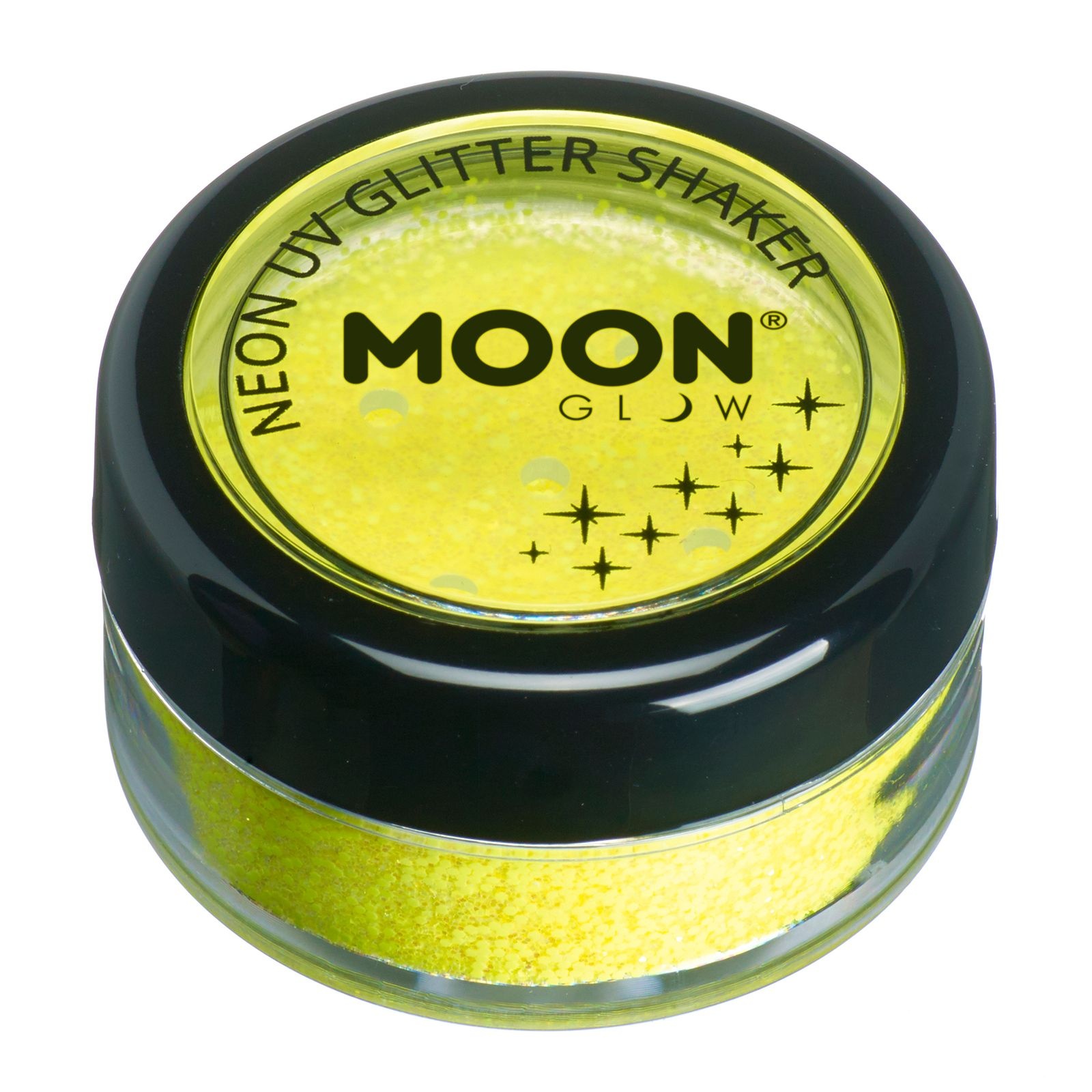 Moon Glow Neon UV Glitter Shakers Yellow 5g - Partywinkel