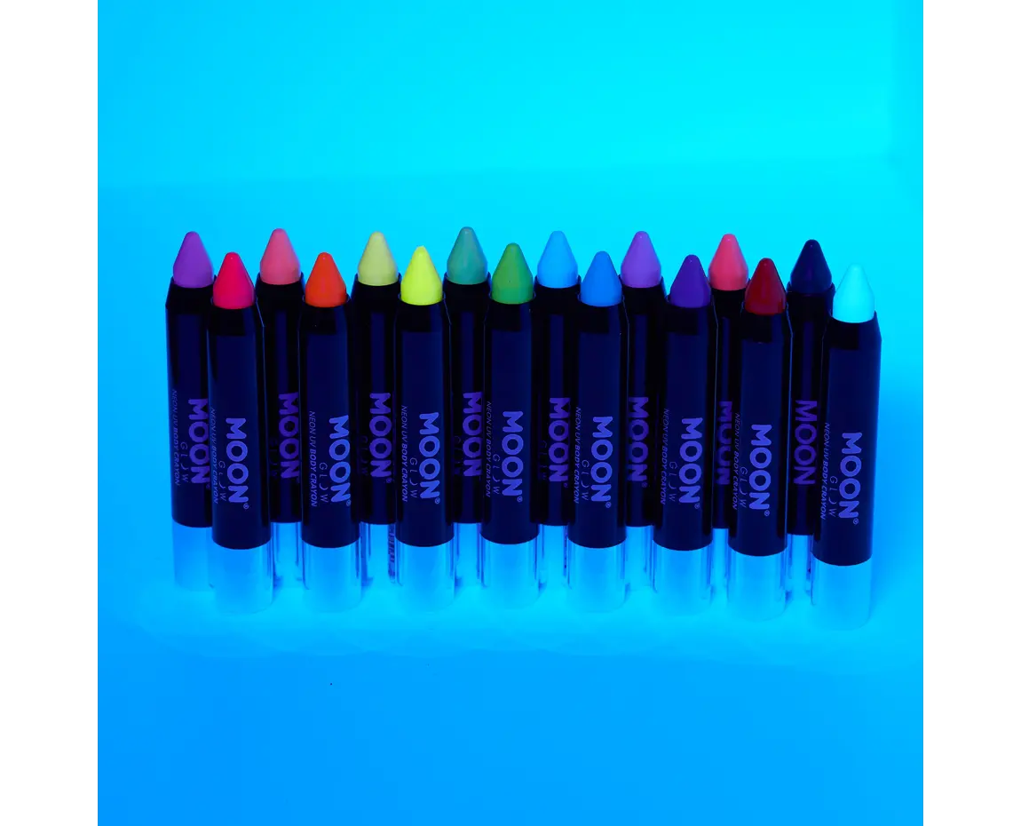 Moon Glow Pastel Neon UV Body Crayons Pastel Pink 3.2g - Partywinkel
