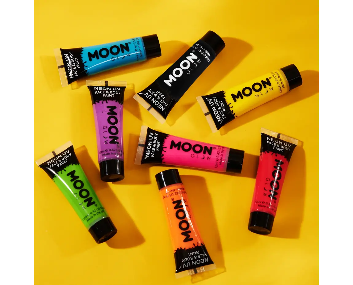 Moon Glow Pastel Neon UV Face Paint Pastel Pink 12ml - Partywinkel