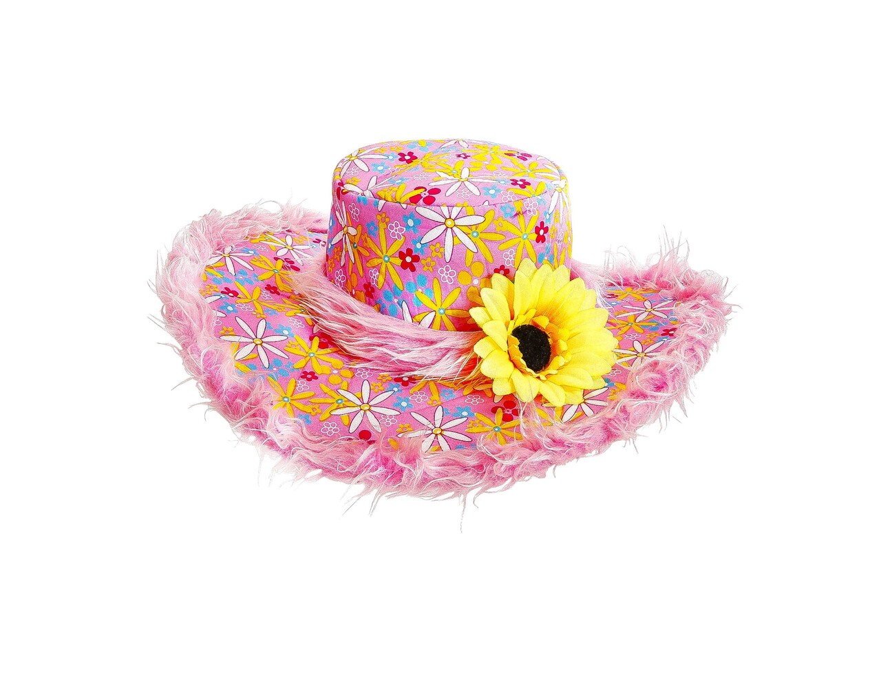 Roze Hoed Roze Zonnebloem - Partywinkel