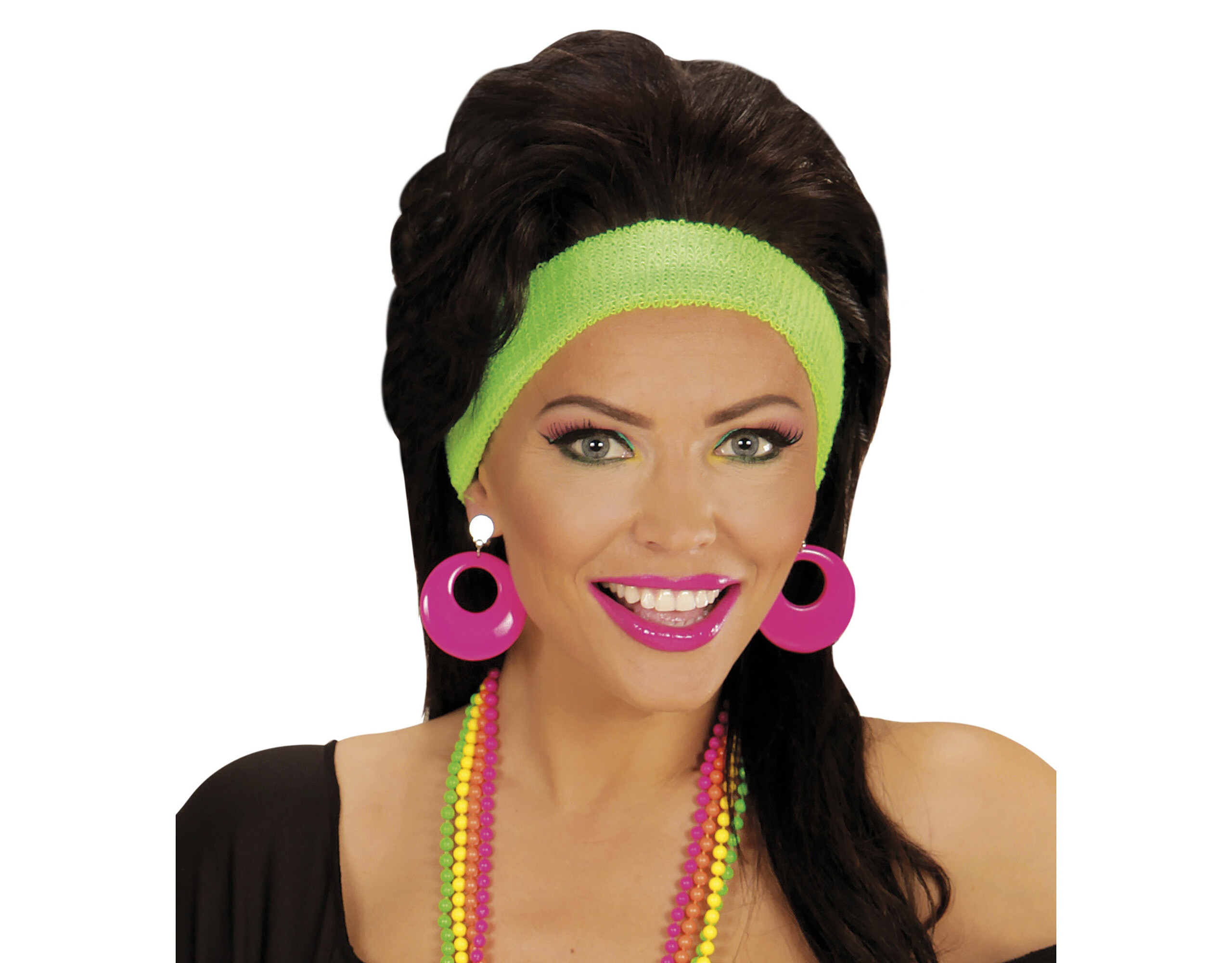 Neon Roze Oorbellen - Partywinkel