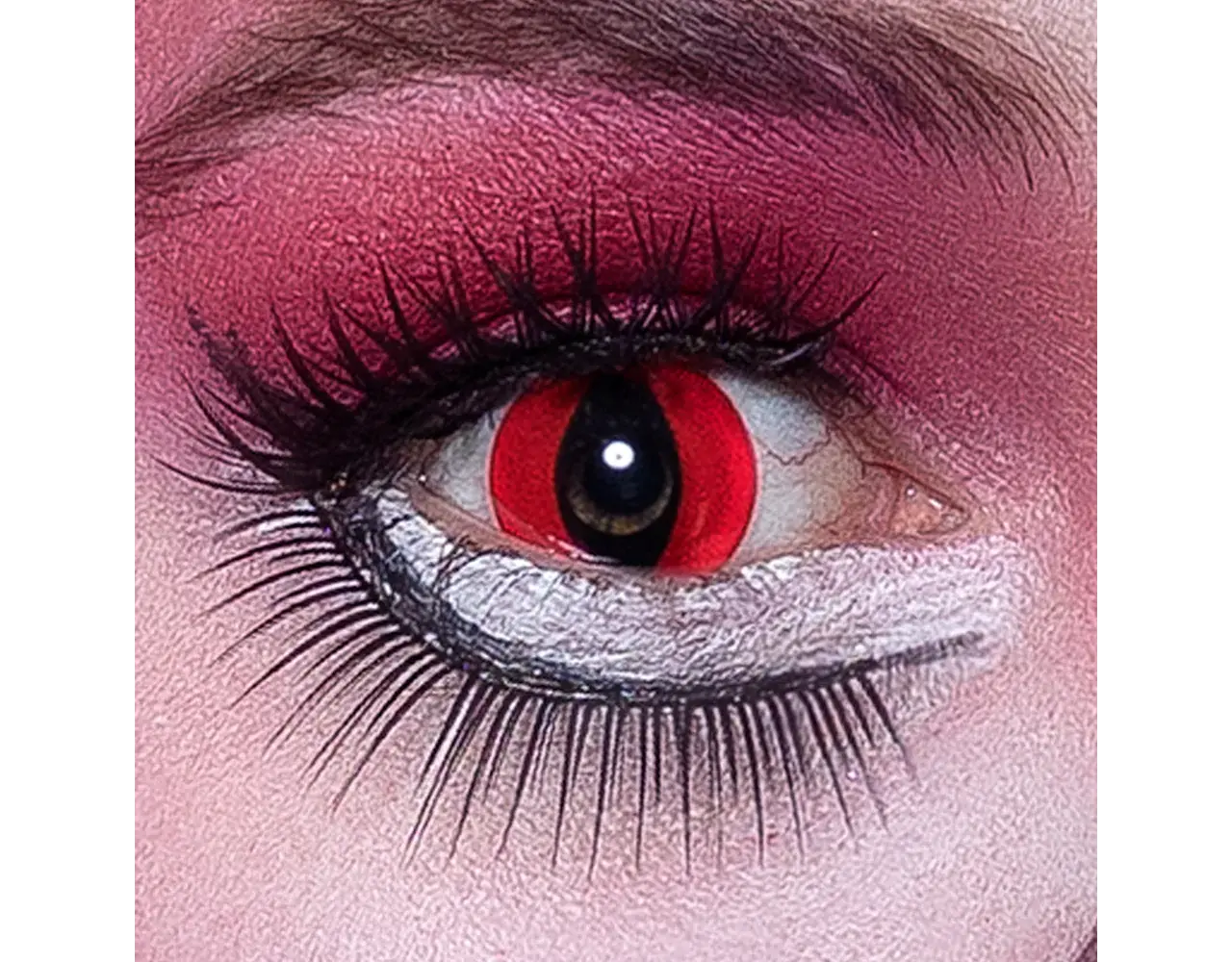 Rode Kleurlenzen Kat - Partywinkel