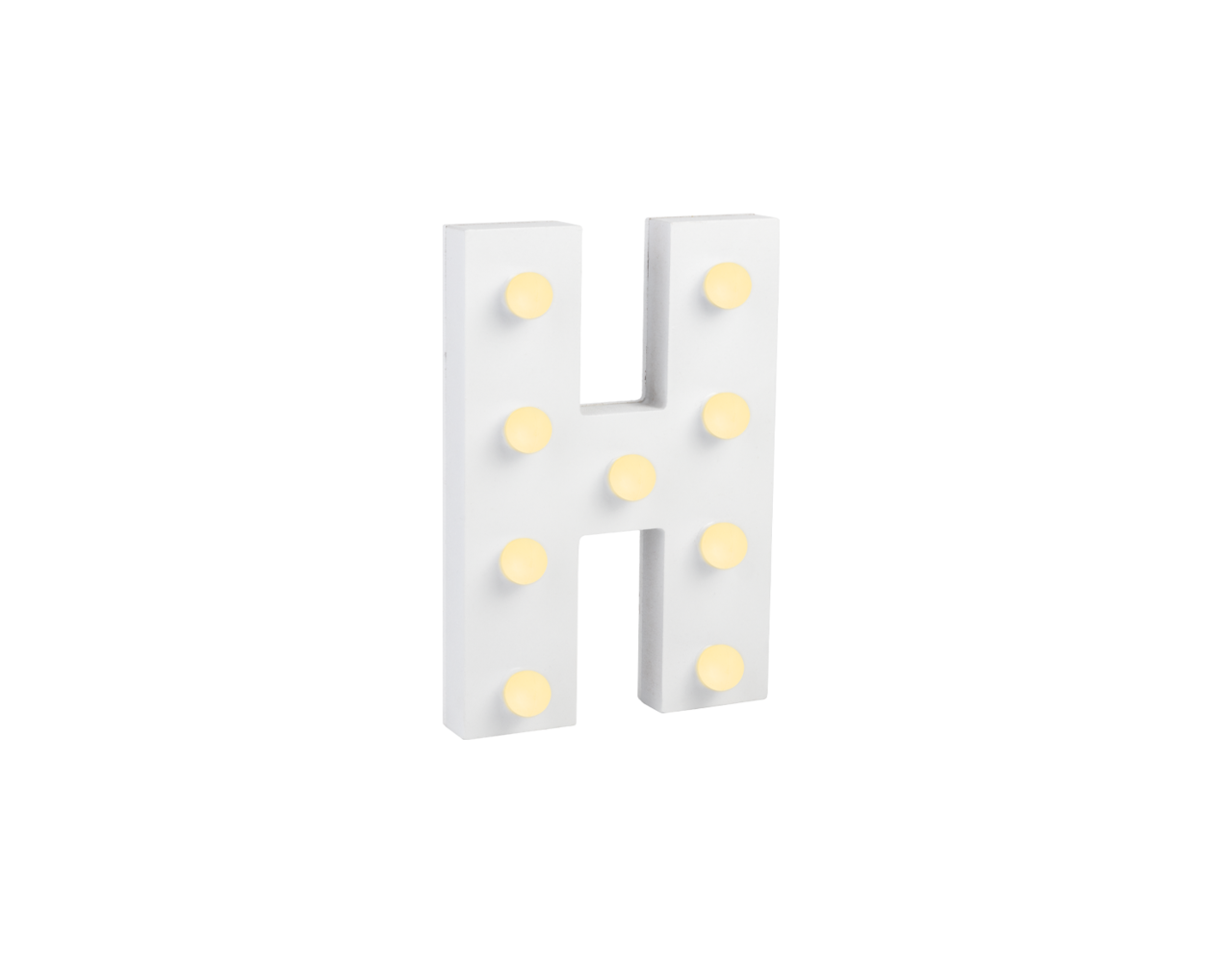 H Licht Letter 16,5cm - Partywinkel