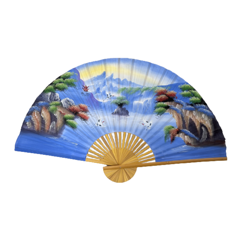 Chinese waaier lichtblauw 150 cm - B & C