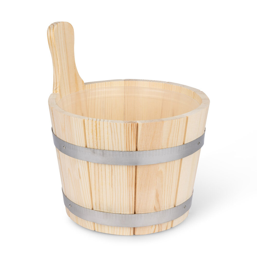 Sauna bucket with insert bucket 5L - Beauty & Care BV