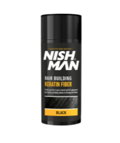 Nish Man Hair Building Keratin Fiber Black Nu Kopen? - Kappersshop