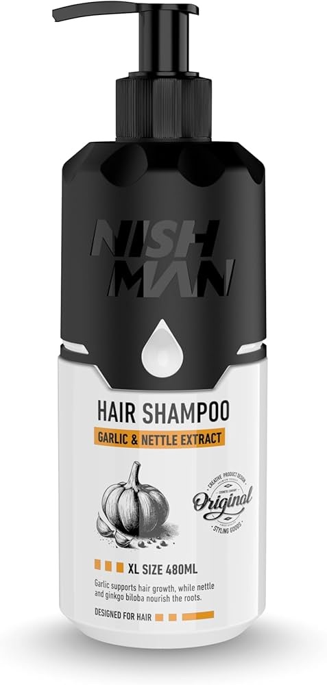 Nish Man Garlic & Nettle Extract Shampoo 480ml nu bestellen? - Kappersshop