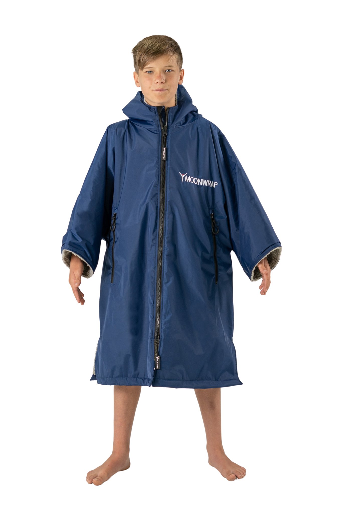 Moonwrap Kids Changing Robe Navy - Snowfit