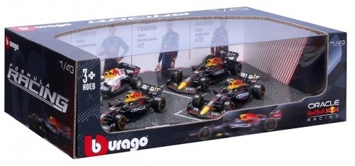 Set van 4 Max Verstappen schaalmodellen | Bburago 1:43 - Racing-Art.nl