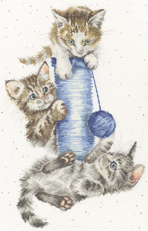 Borduurpakket Hannah Dale - Three's A Crowd - Bothy Threads - de Breibrink