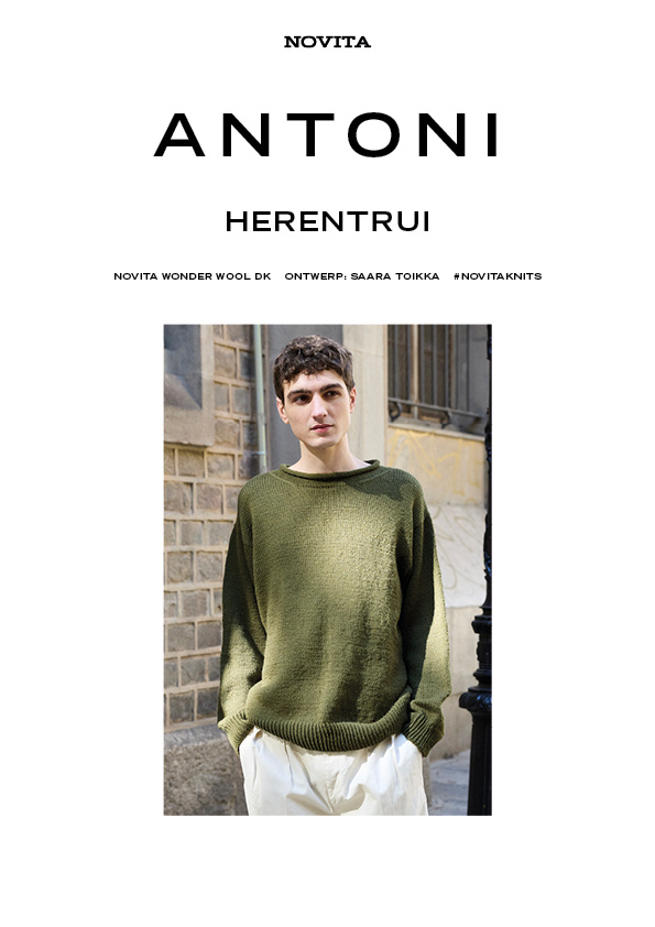 Novita - Single Pattern - Trui Antoni - patroon - de Breibrink