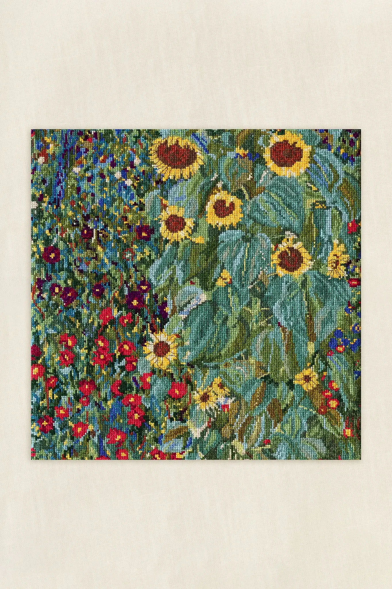 DMC Kruissteekpakket Museum Collectie - Gustav Klimt - Farm garden wit ...
