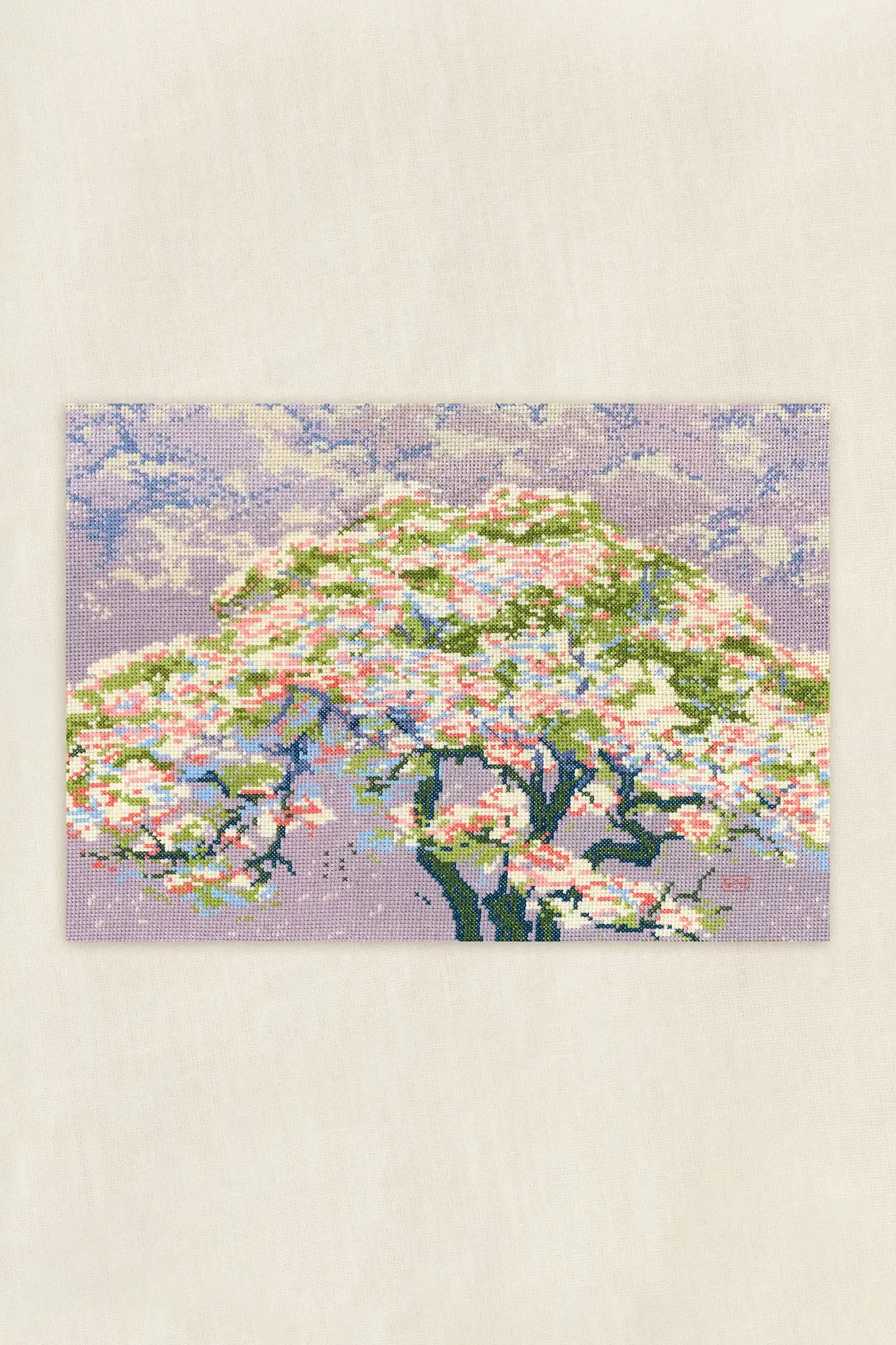 DMC Kruissteekpakket Cherry blossom - Museum collectie - de Breibrink