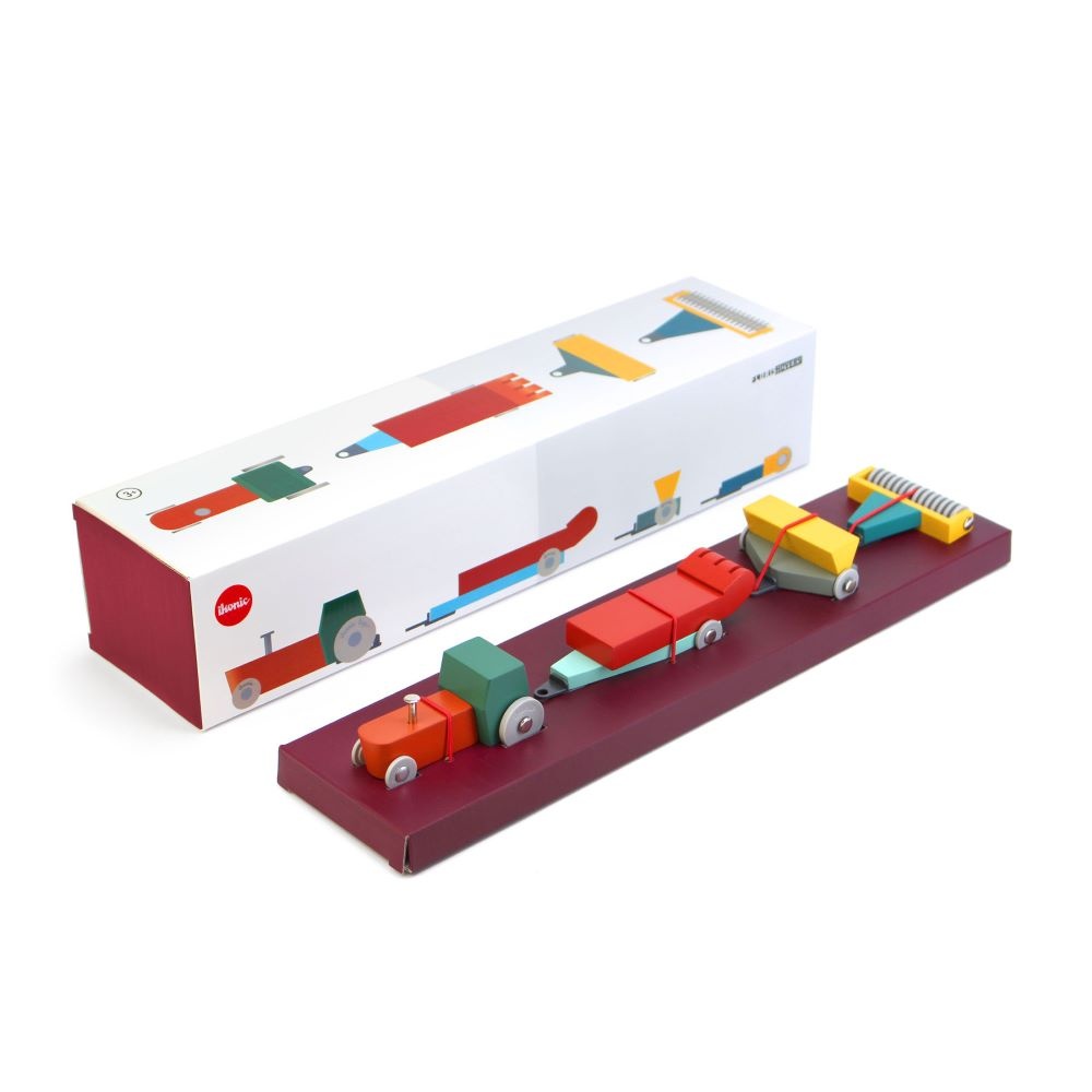 Duotone Car No7 - Wooden Tractor with Trailers | Ikonic | Gift Shop ...