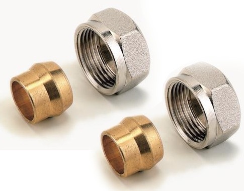 Isorad aansluit koppeling CV / koper 15mm - M22 - Radiatordepot