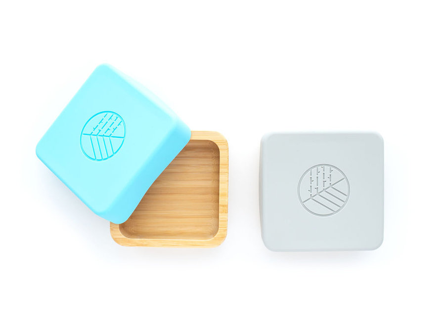 Bamboo snack box 2 pieces - 3 colors - Grace is Green