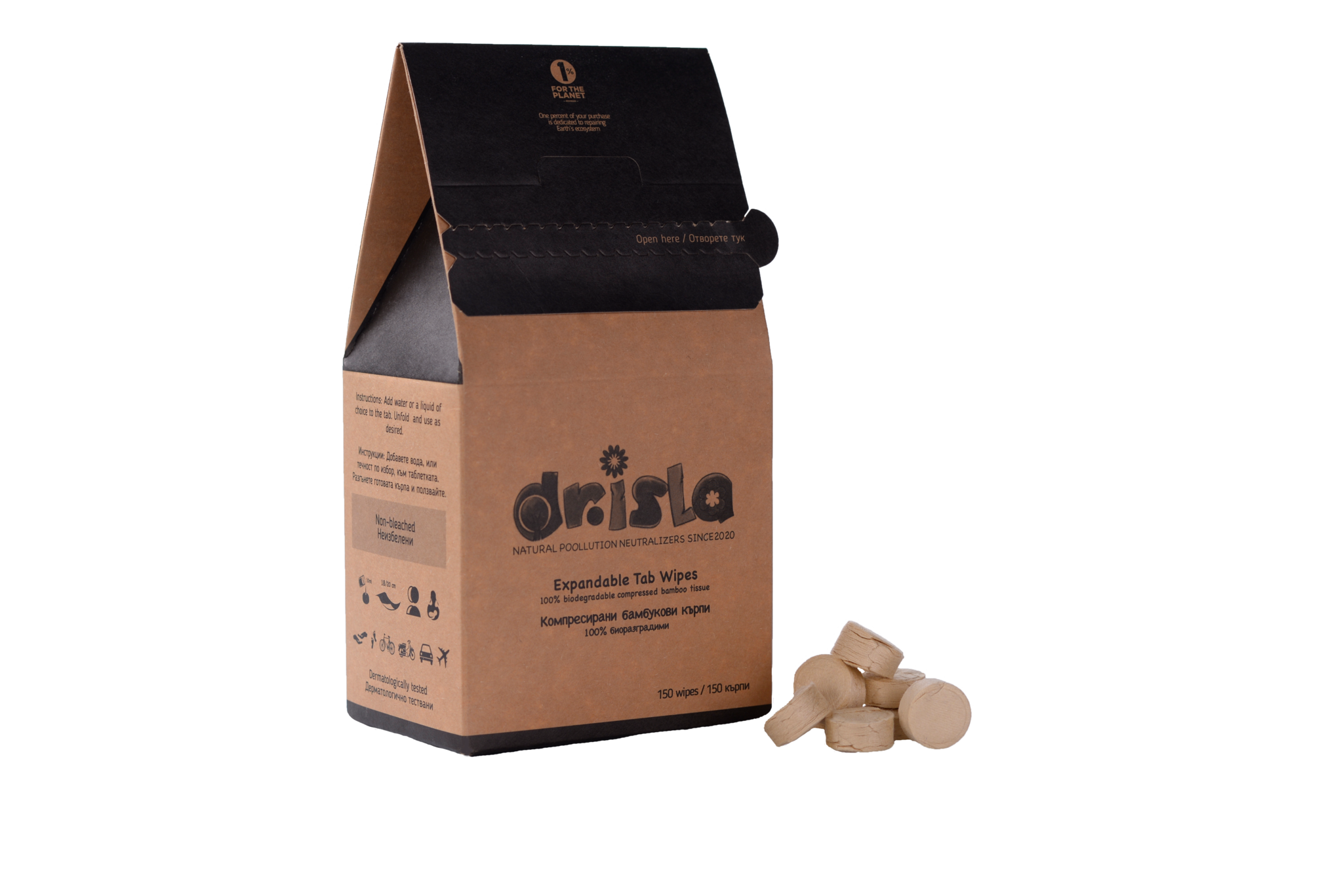 Compressed Towels Bamboo - 150 Tablets - Grace is Green