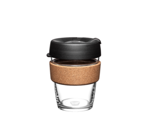 Reusable coffee cup – KeepCup Brew Cork – Black (340 ml) - Grace is Green