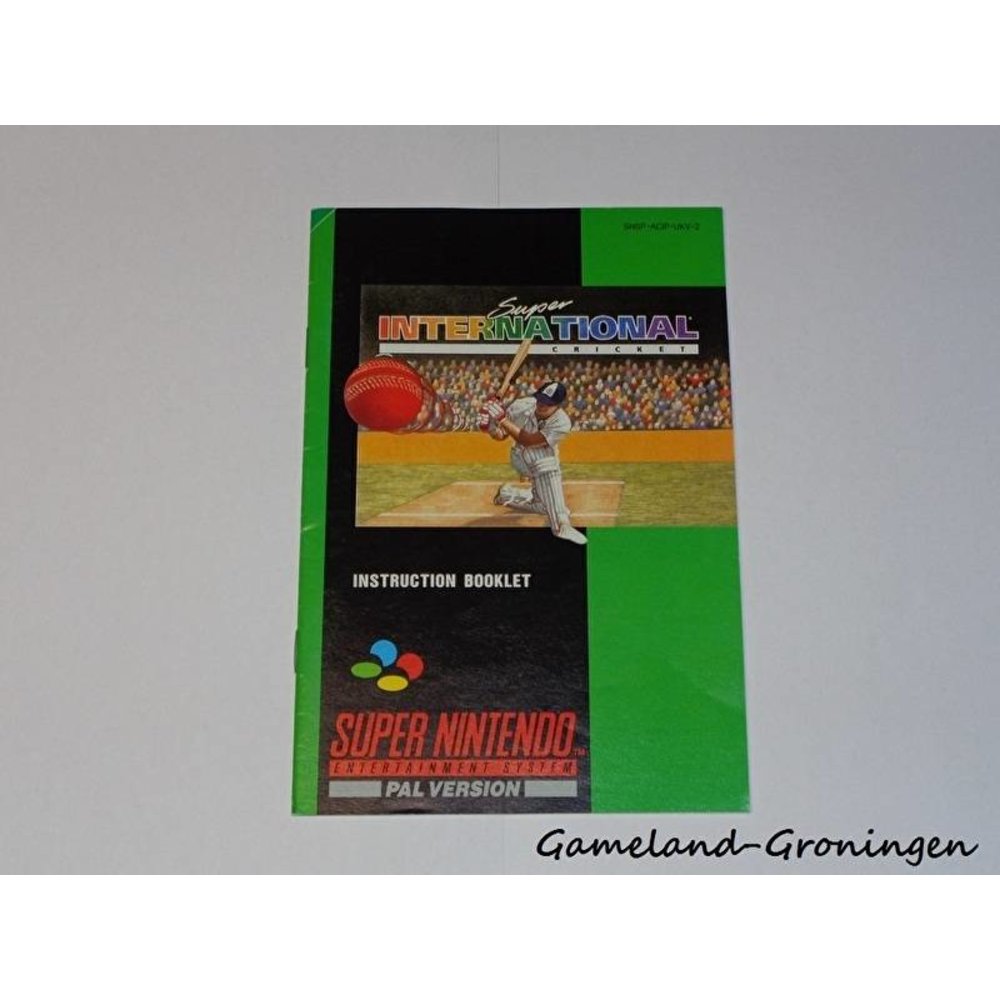Super International Cricket (Handleiding) - SNES - Gameland-Groningen