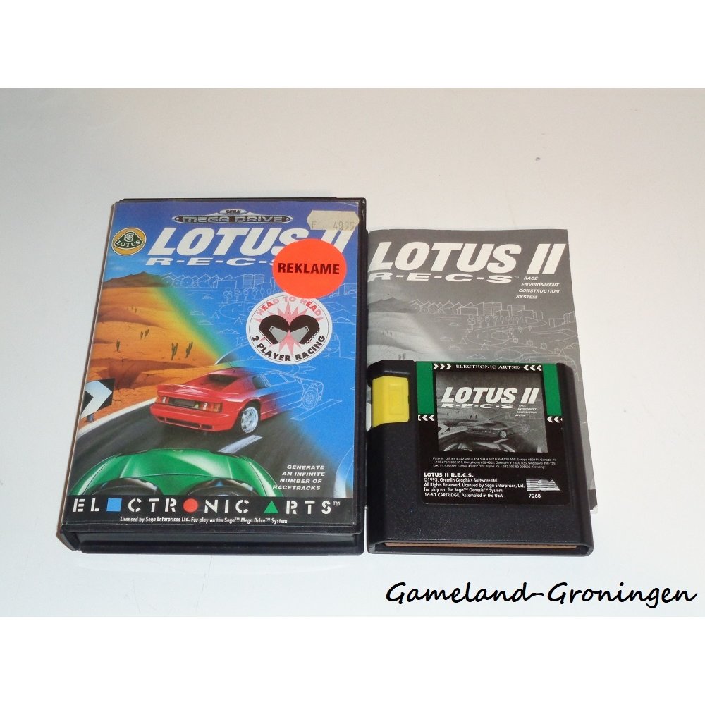 Lotus II R.E.C.S (Compleet) - Mega Drive Kopen - Gameland-Groningen