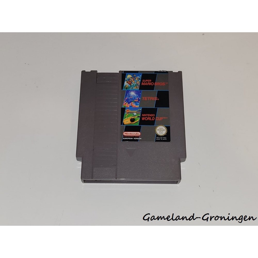 Super Mario Bros, Tetris & World Cup - NES Kopen - Gameland-Groningen