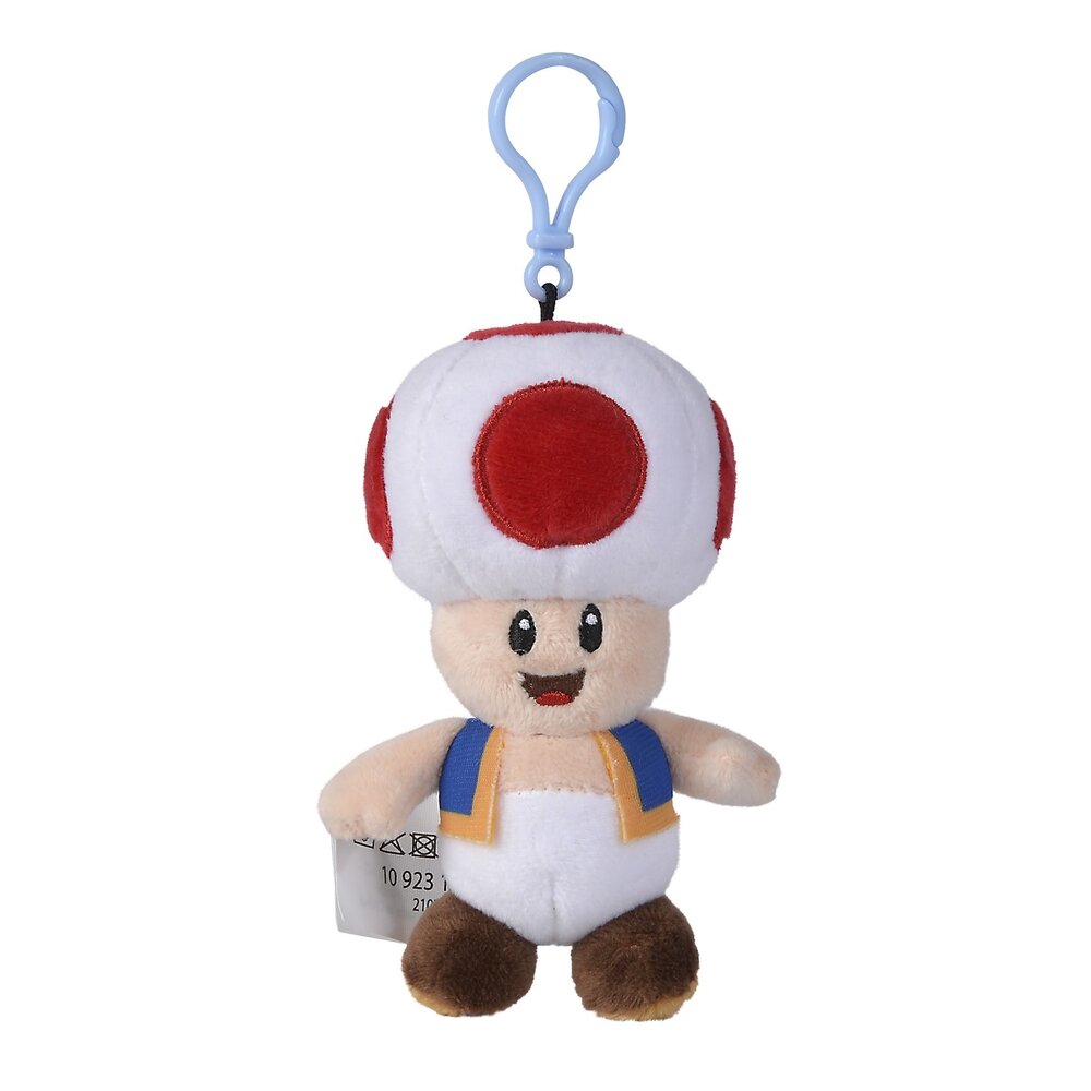 Super Mario Toad Plush Keychain 7 cm - Gameland-Groningen - Gameland ...