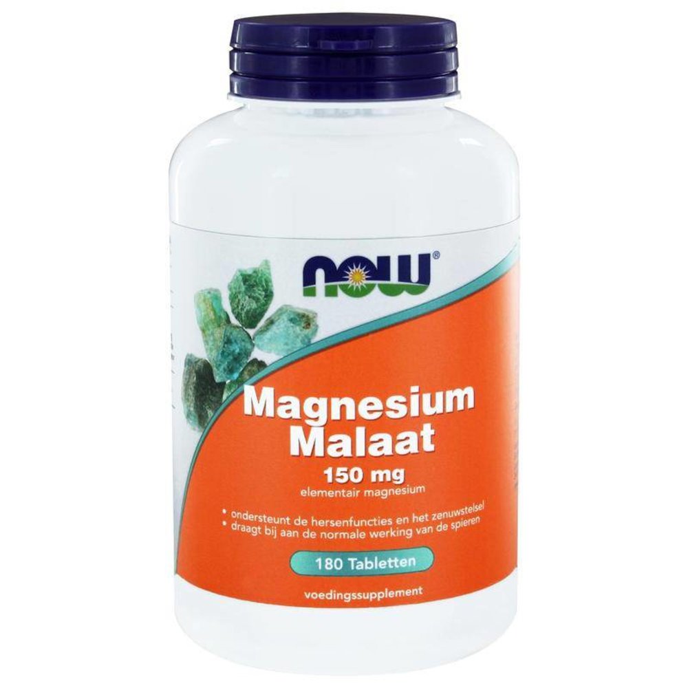 NOW Magnesium malaat 115 mg - Vitabron
