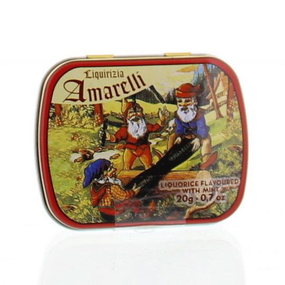 Amarelli Laurierdrop blikje munt chicchi - Vitabron