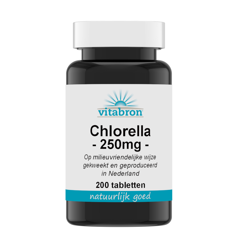 Chlorella 250mg 200 tabletten - Vitabron