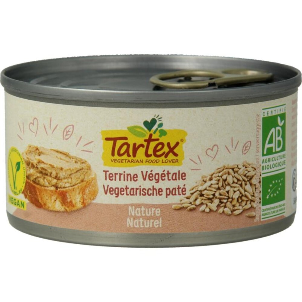 Tartex Pate naturel 125 gram - Vitabron