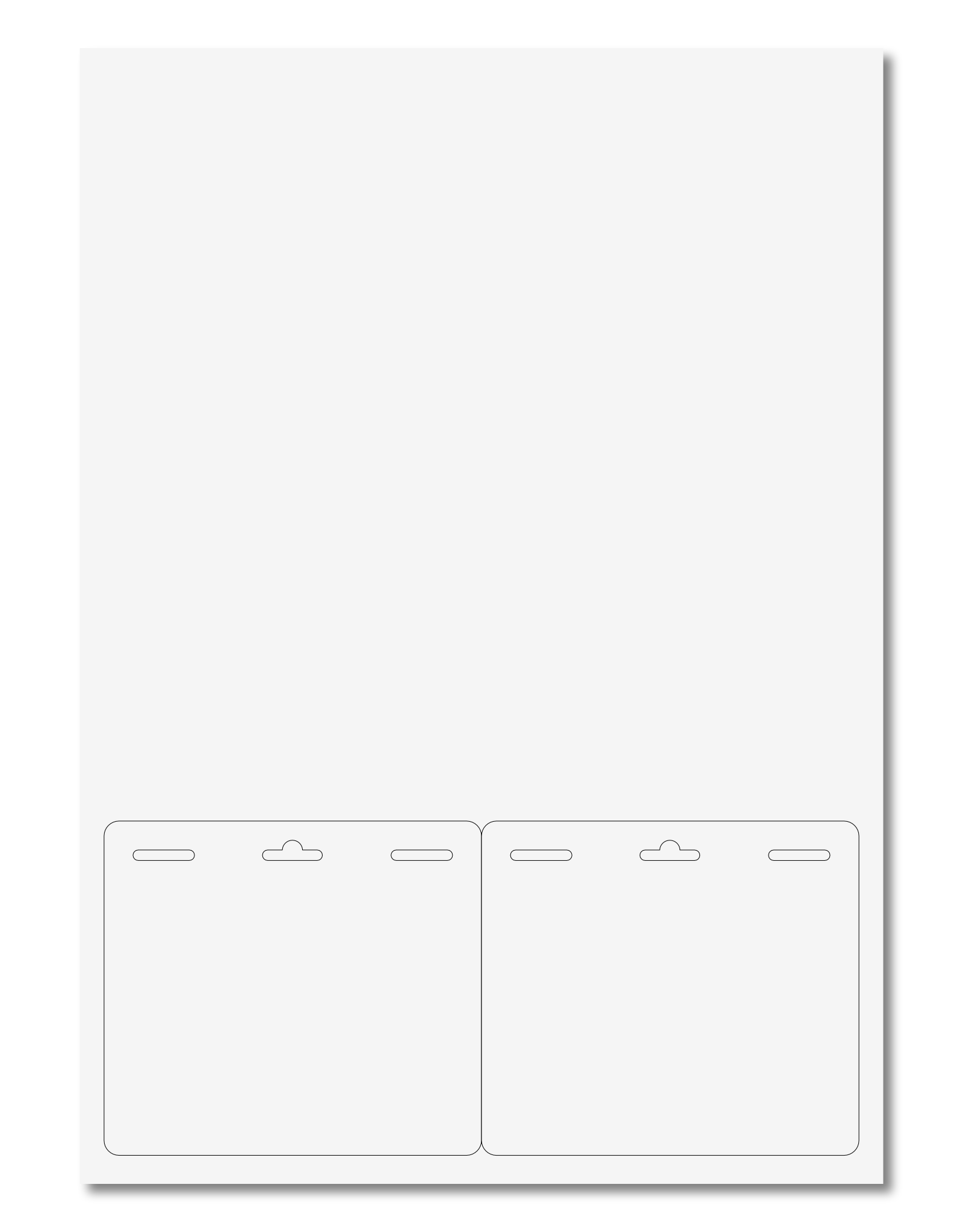 Double Sided Buttelfly Badge | 3 Slots | A4 format - TopBadge