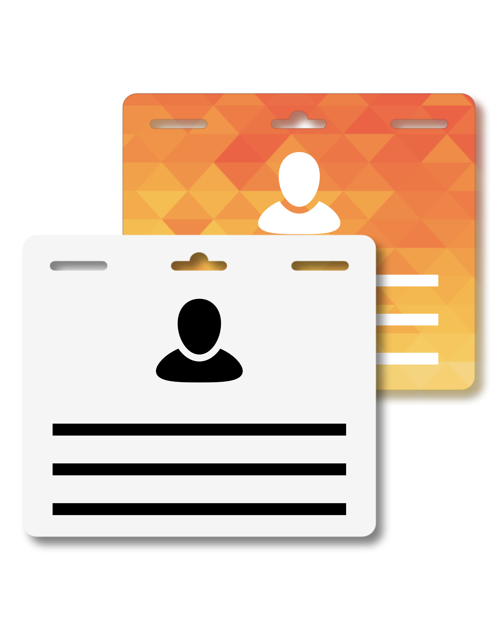 Double Sided Buttelfly Badge | 3 Slots | A4 format - TopBadge