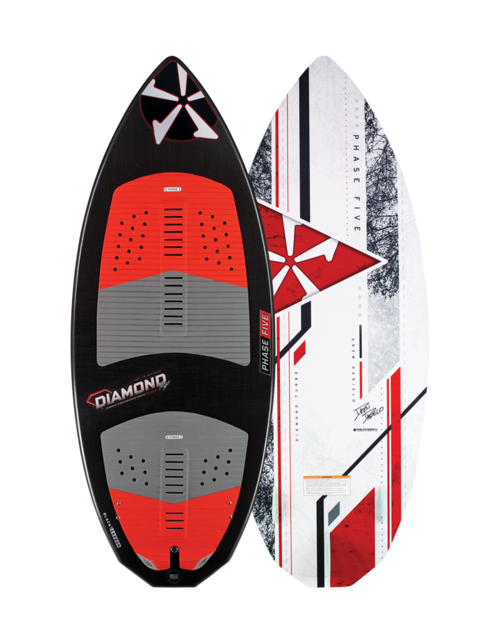 Phase Five Diamond Turbo 54" Skim-Style Wakesurf - Crazy Dude