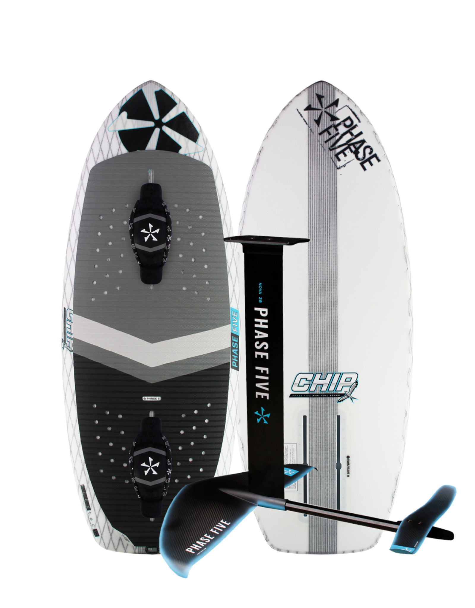 Phase Five Chip Wakesurf Hydrofoil Brett + Tragflügel Paket - Crazy Dude