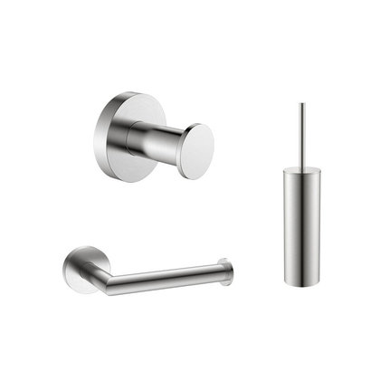 Toilet accessoireset rond RVS - Sani-Supply B.V.