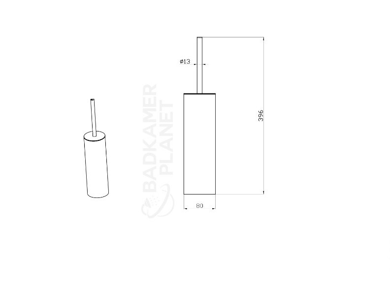 Toilet accessoireset rond RVS - Sani-Supply B.V.