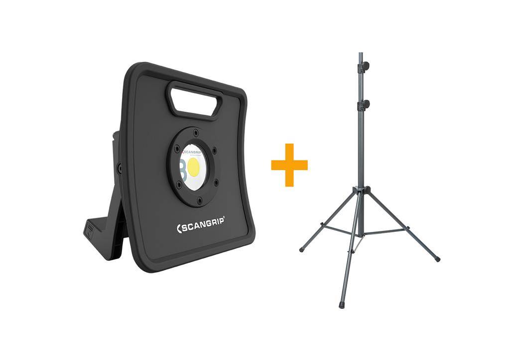 Scangrip LED bouwlamp NOVA 12K - 12.000 lumen - dimbaar - statief 1-3m ...