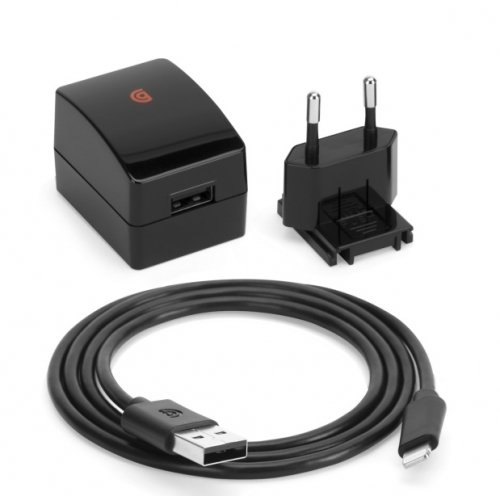 Griffin PowerBlock Wall Charger Lightning 2.4A 12W Black 90cm GA40613 ...