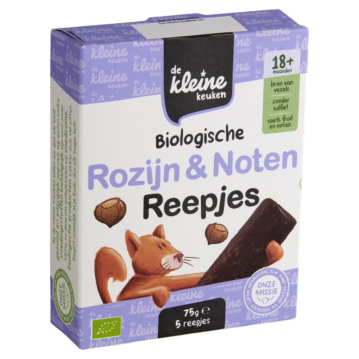 Biologische Rozijn & Noten Reepjes - de Kleine Keuken