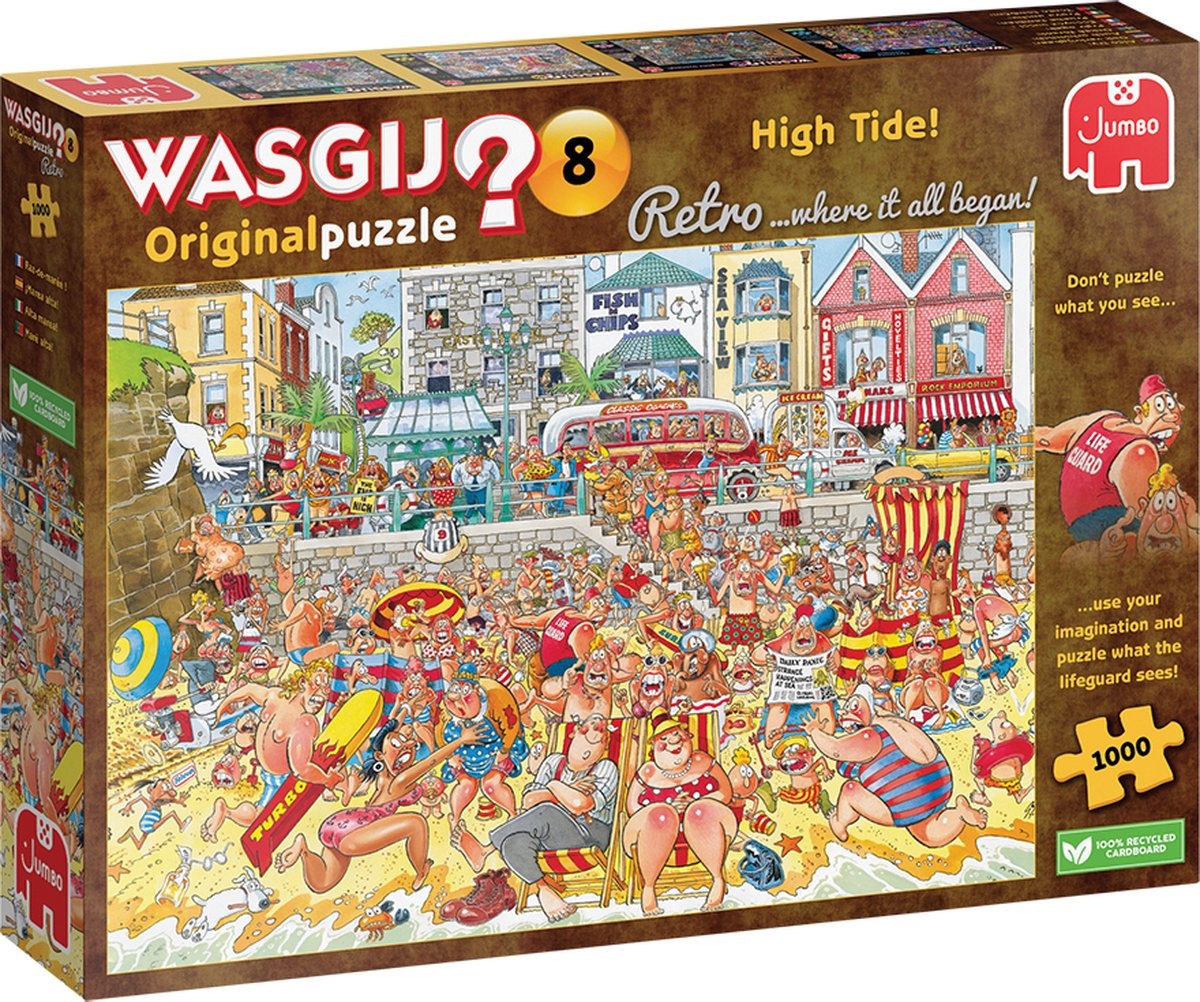 Wasgij 8 Retro Vloed! Puzzel 1000 stukjes Kopen? Eenvoudig online - Kalenderwinkel.nl