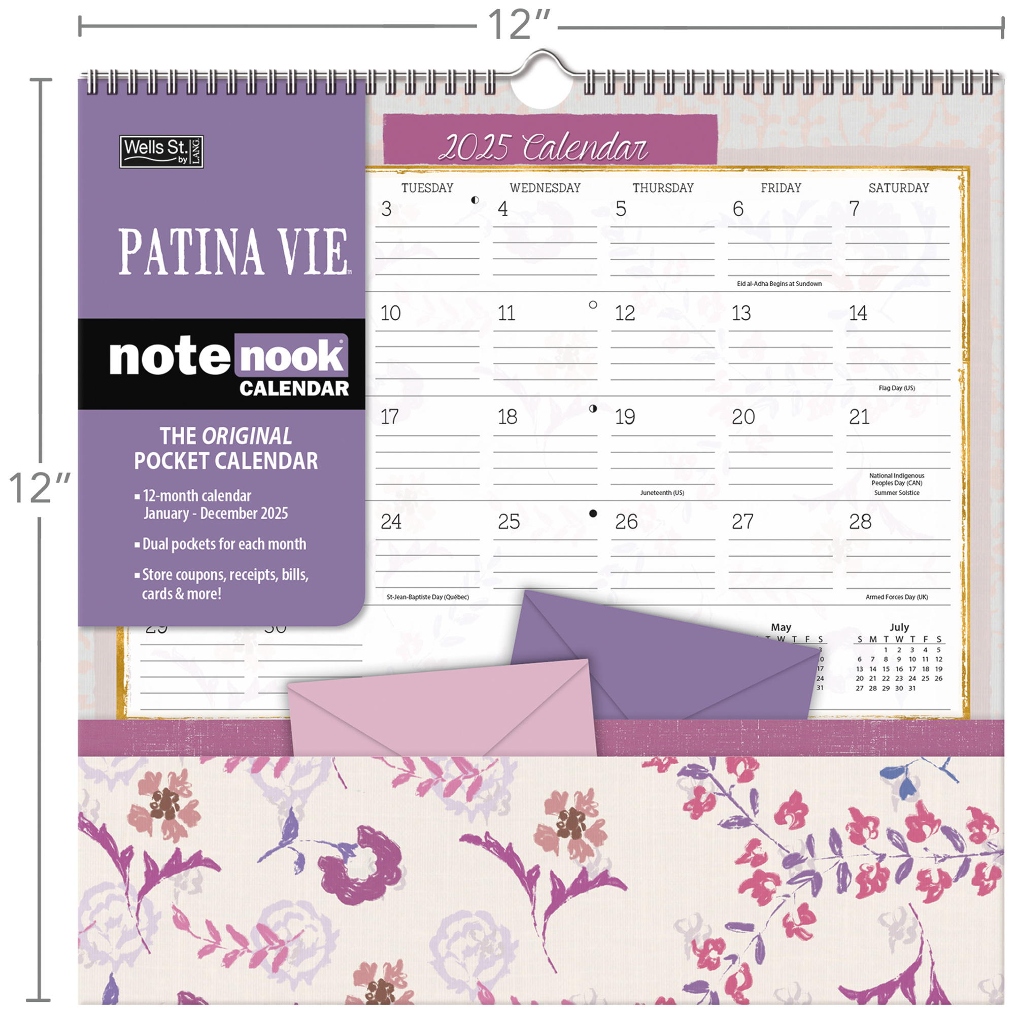 ¿Comprar Patina Vie Pocket Note Nook Calendario 2025? Simplemente en ...