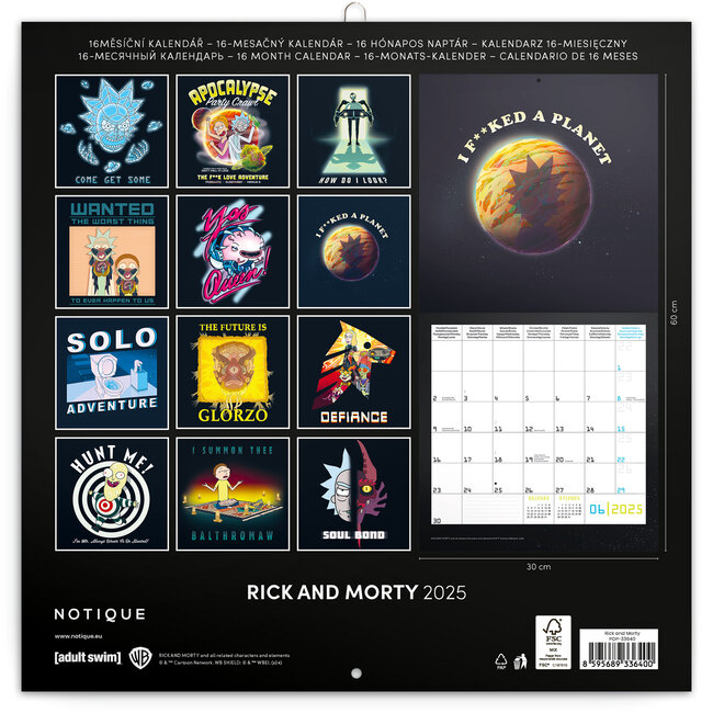 Buy Rick and Morty Calendar 2025? Order online quickly and easily ...