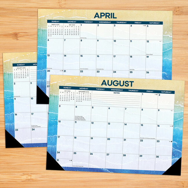 Buy Beach Desk Pad - Desk Calendar 2025? Quick and easy online ...