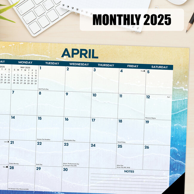 Buy Beach Desk Pad - Desk Calendar 2025? Quick and easy online ...