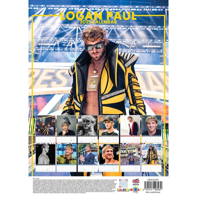Logan Paul Calendar 2025? Order easily and quickly Online ...